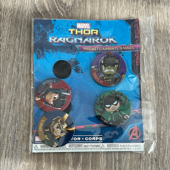 Marvel | Toys | Marvel Thor Ragnarok Magnet Set Blue Green Black | Poshmark